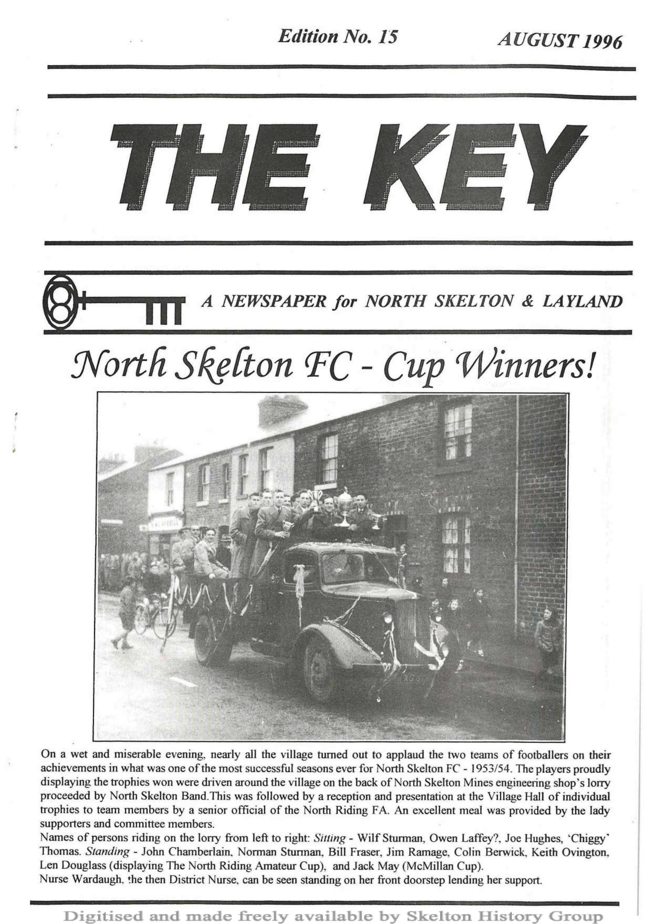 "The Key" magazine – SKELTON HISTORY GROUP